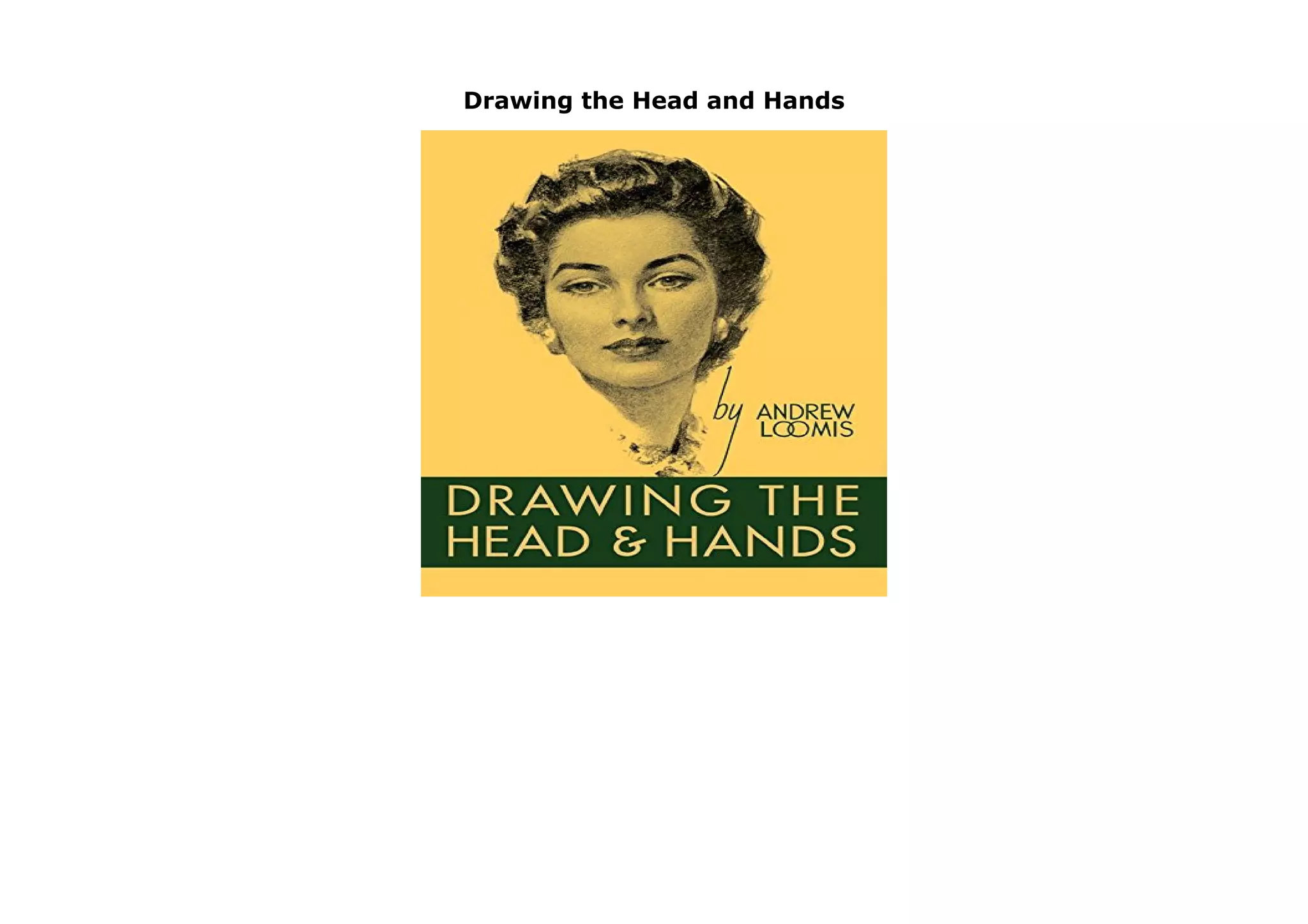 Drawing the Head and Hands | PDF