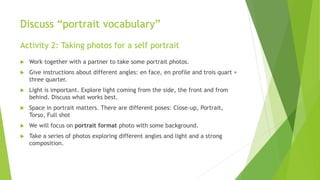 Drawing distorted self-portraits 2017 grade 6 | PPTX
