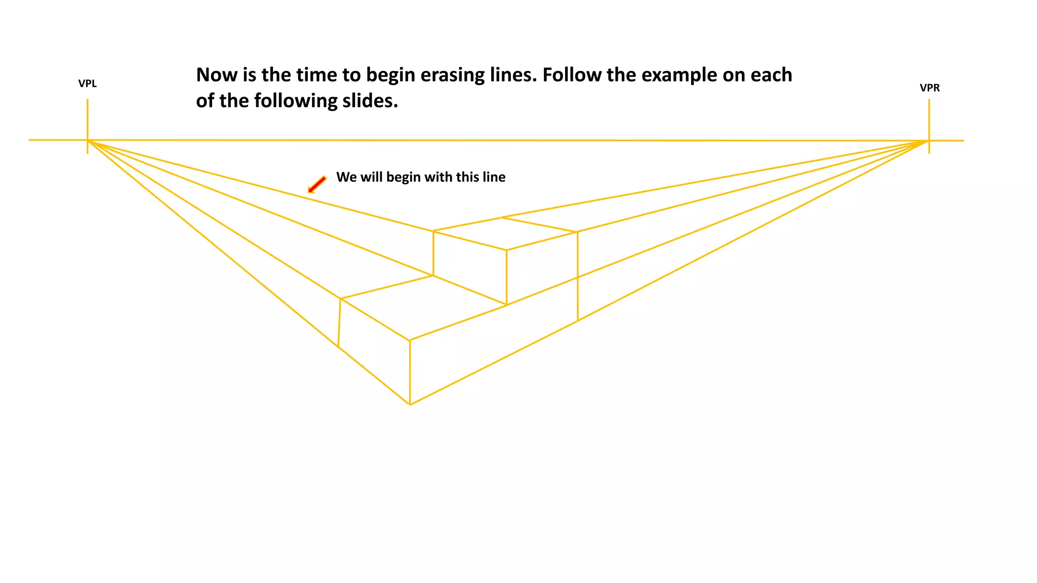 Drawing 2 point perspective - step by step guide | PPTX