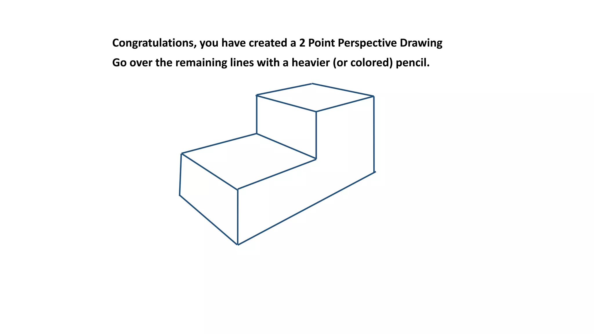 Drawing 2 point perspective - step by step guide | PPTX