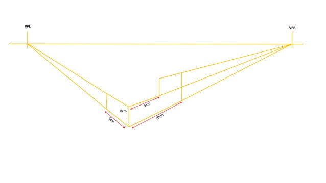 Drawing 2 point perspective - step by step guide | PPTX