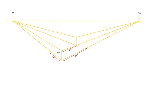 Drawing 2 point perspective - step by step guide | PPTX