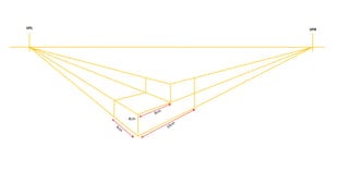 Drawing 2 point perspective - step by step guide | PPTX