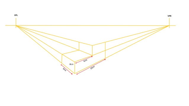 Drawing 2 point perspective - step by step guide | PPTX
