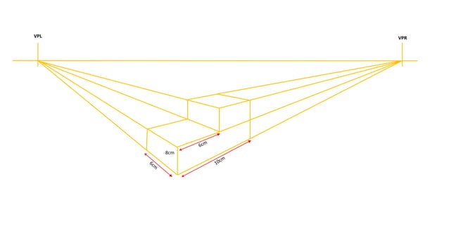 Drawing 2 point perspective - step by step guide | PPTX