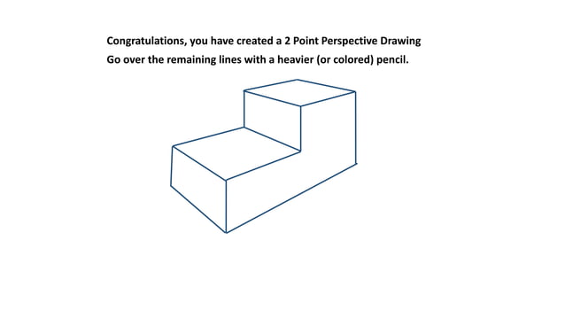 Drawing 2 point perspective - step by step guide | PPTX