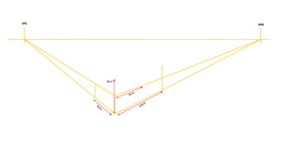 Drawing 2 point perspective - step by step guide | PPTX