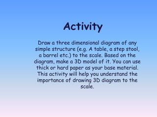 Drawing 3D Shapes To The Scale | PPTX | 3-D Graphics | Computer ...