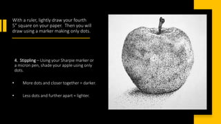 Drawing 6 apples beginning drawing | PPTX