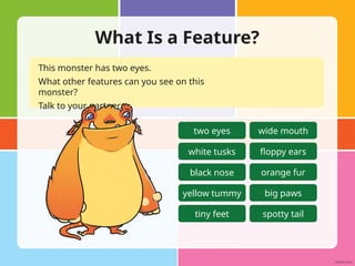 Drawing a Monster Presentation adjectives | PPT