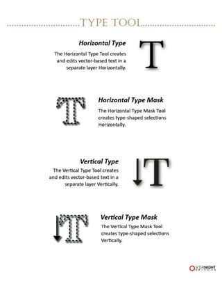 Drawing and type tools Of Photoshop | PDF | Desktop Publishing ...