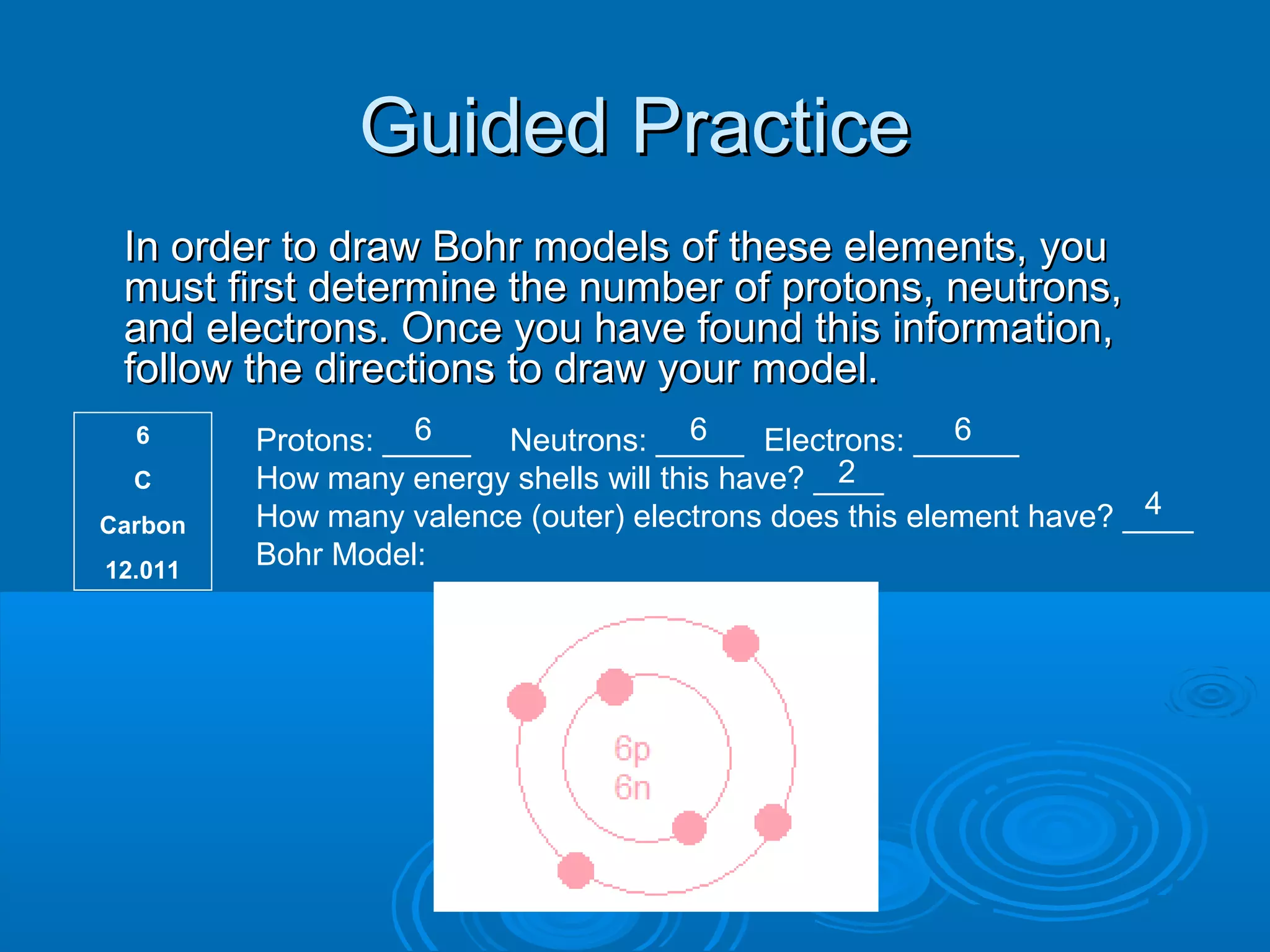 Drawing bohr models | PPT | Chemistry | Science