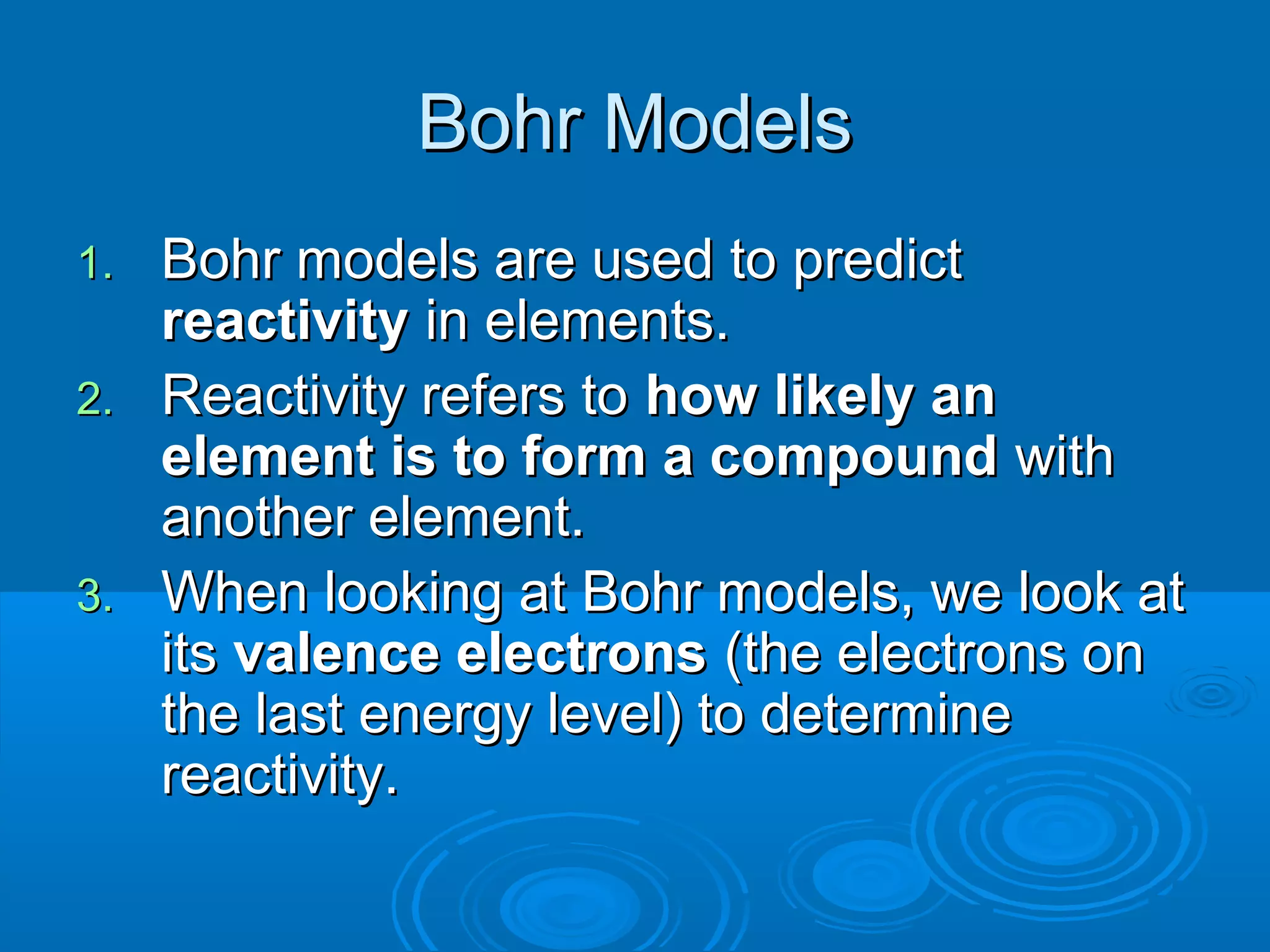 Drawing bohr models | PPT