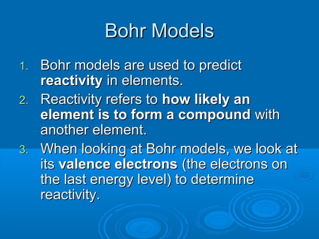 Drawing bohr models | PPT