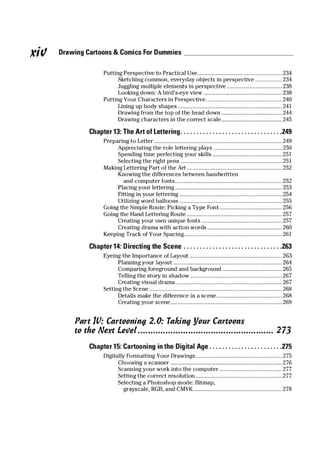 Drawing cartoons & comics for dummies | PDF