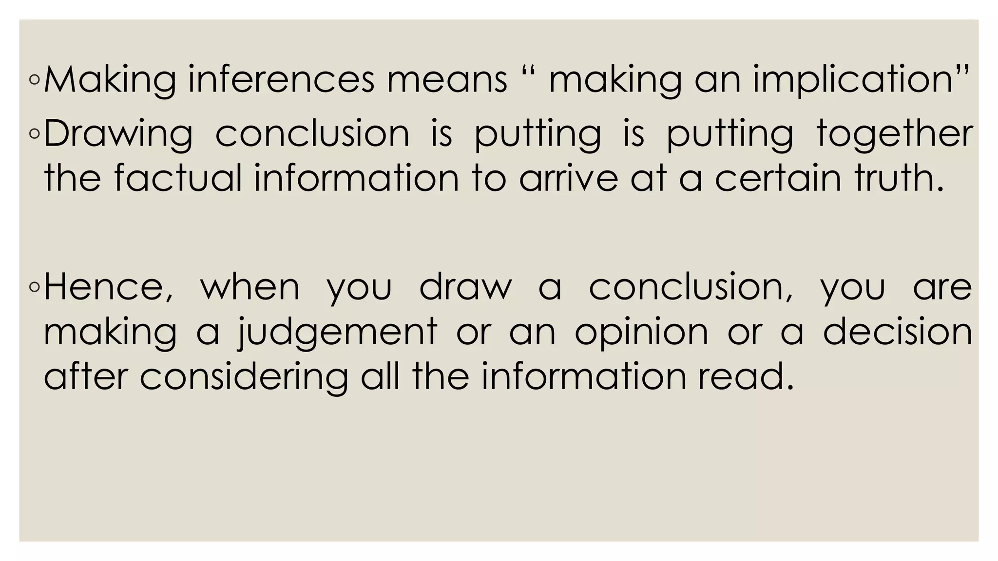 Drawing Conclusion | PDF