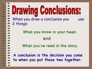 Drawing conclusions | PPT