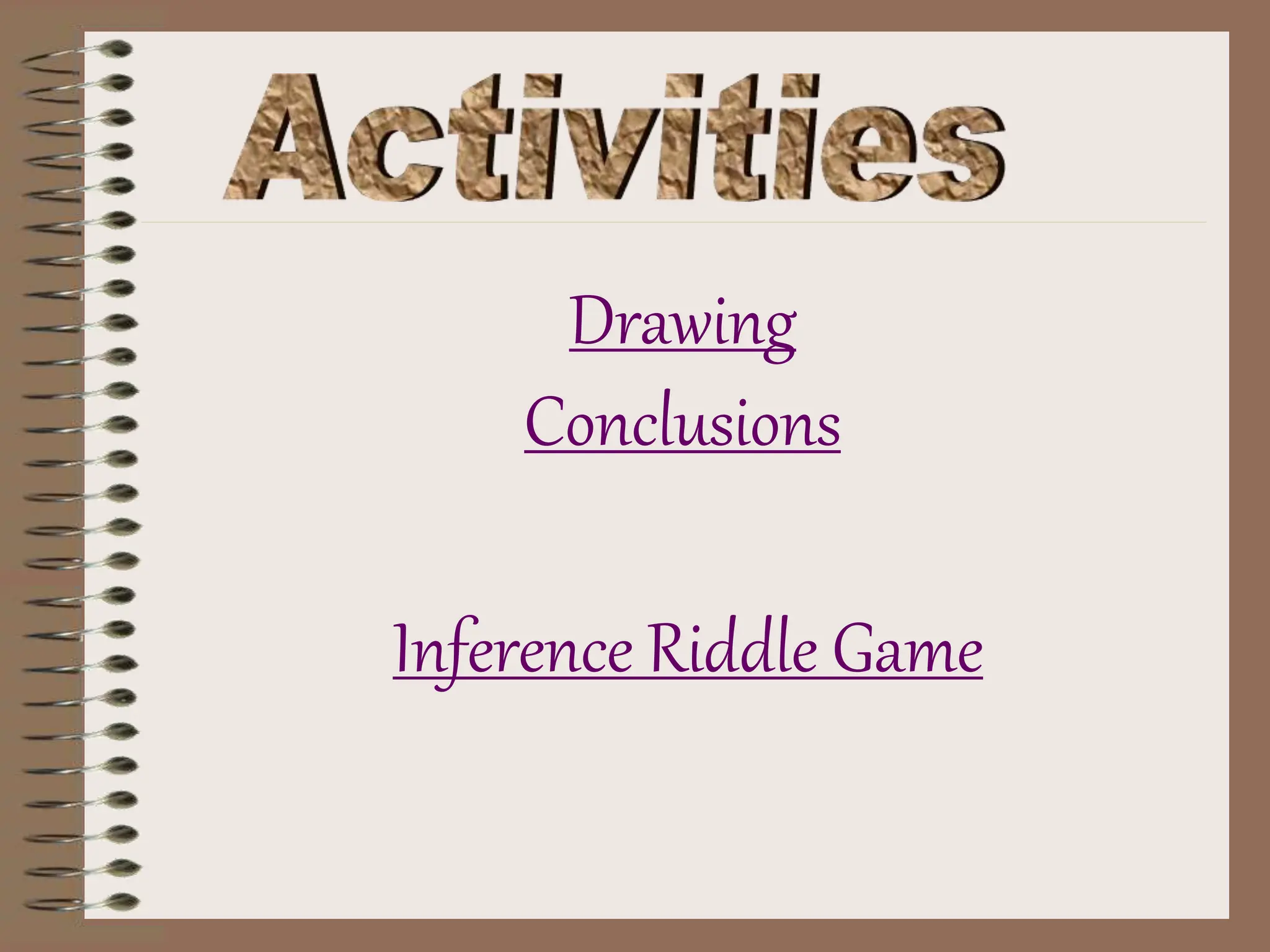 Drawing Conclusion of grade 5 students( for all) | PPT