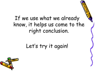 Drawing conclusions powerpoint | PPT