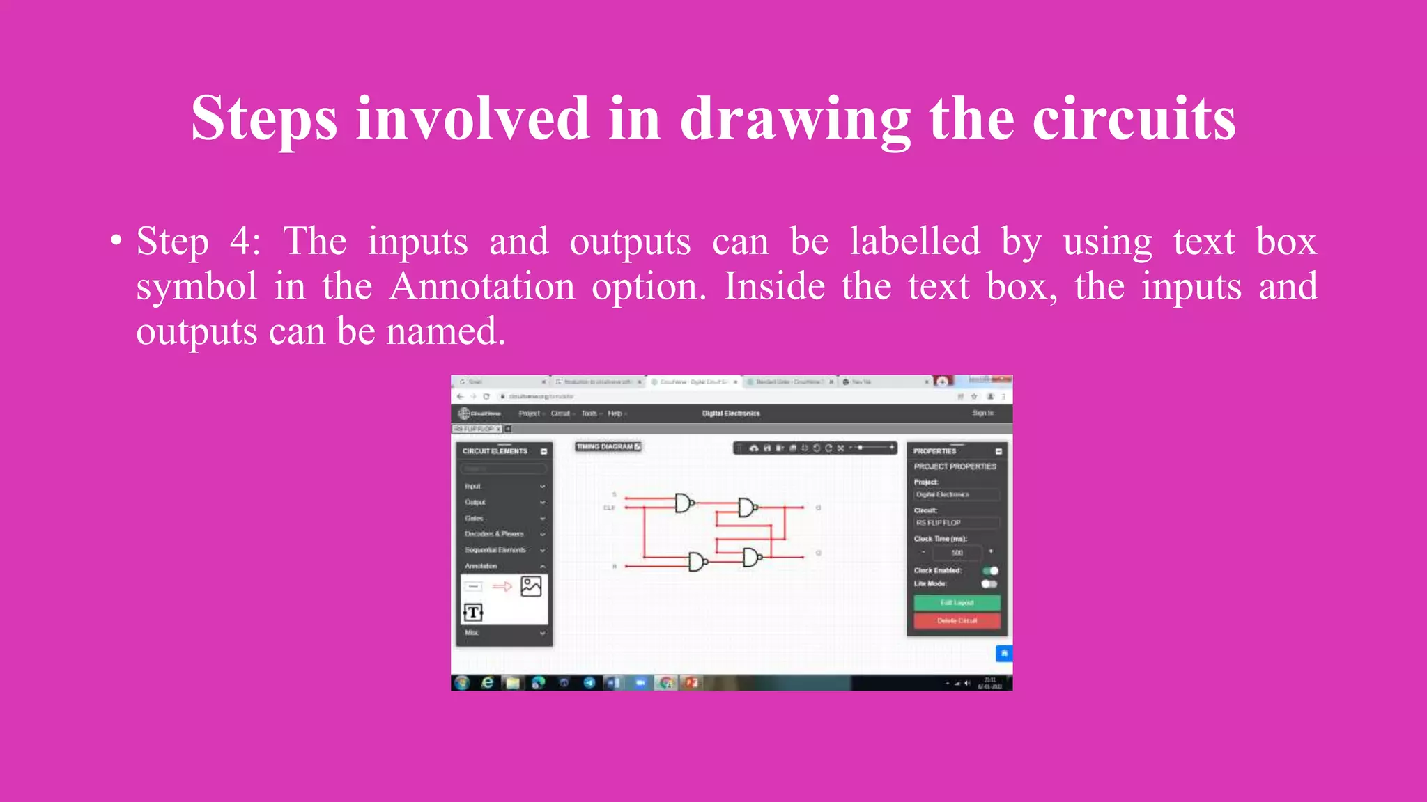 Drawing digital circuits using Circuitverse | PPTX