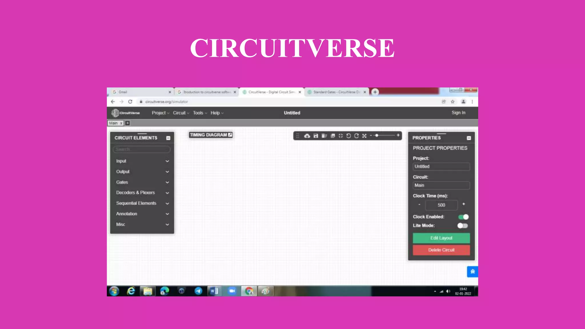 Drawing digital circuits using Circuitverse | PPTX