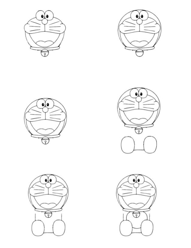 How Drawing Doraemon Characters For Kids: The Step By Step, Easy Guide ...