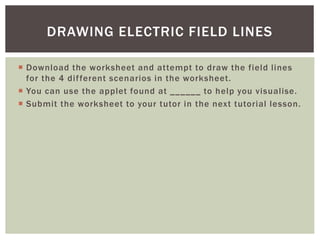 Drawing electric field lines | PPTX