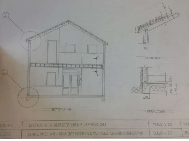 Drawing exploded & sectional detail | PPTX