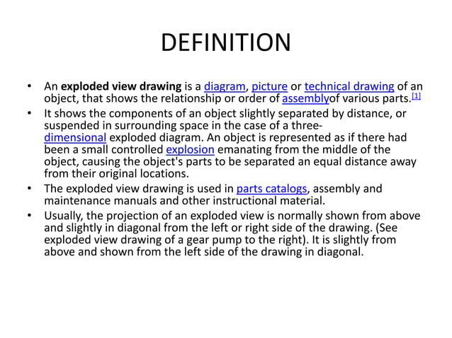 Drawing exploded & sectional detail | PPTX