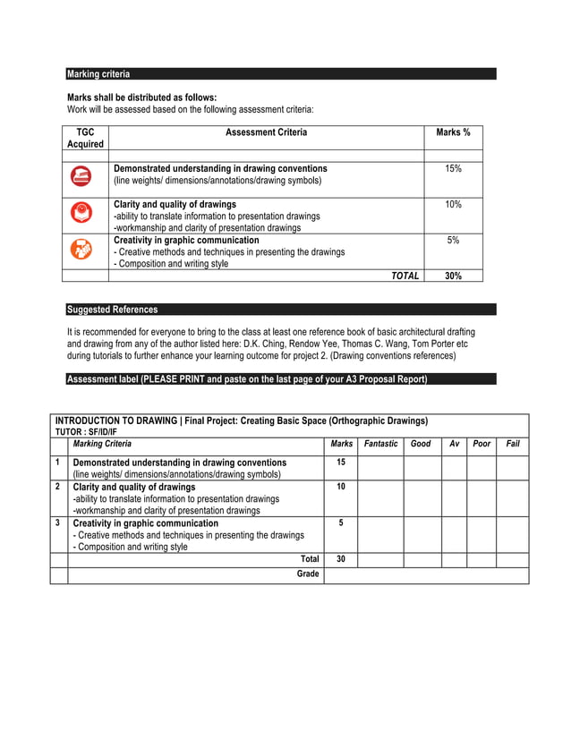 Drawing studio unit living | PDF
