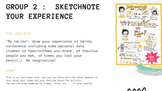 Drawing for user experience _ UXLibs 2019 workshop | PPT