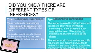 Drawing inferences | PPTX