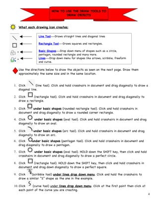 Drawing In Word Packet | DOC