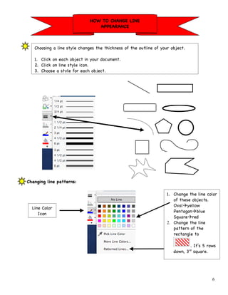 Drawing In Word Packet | DOC