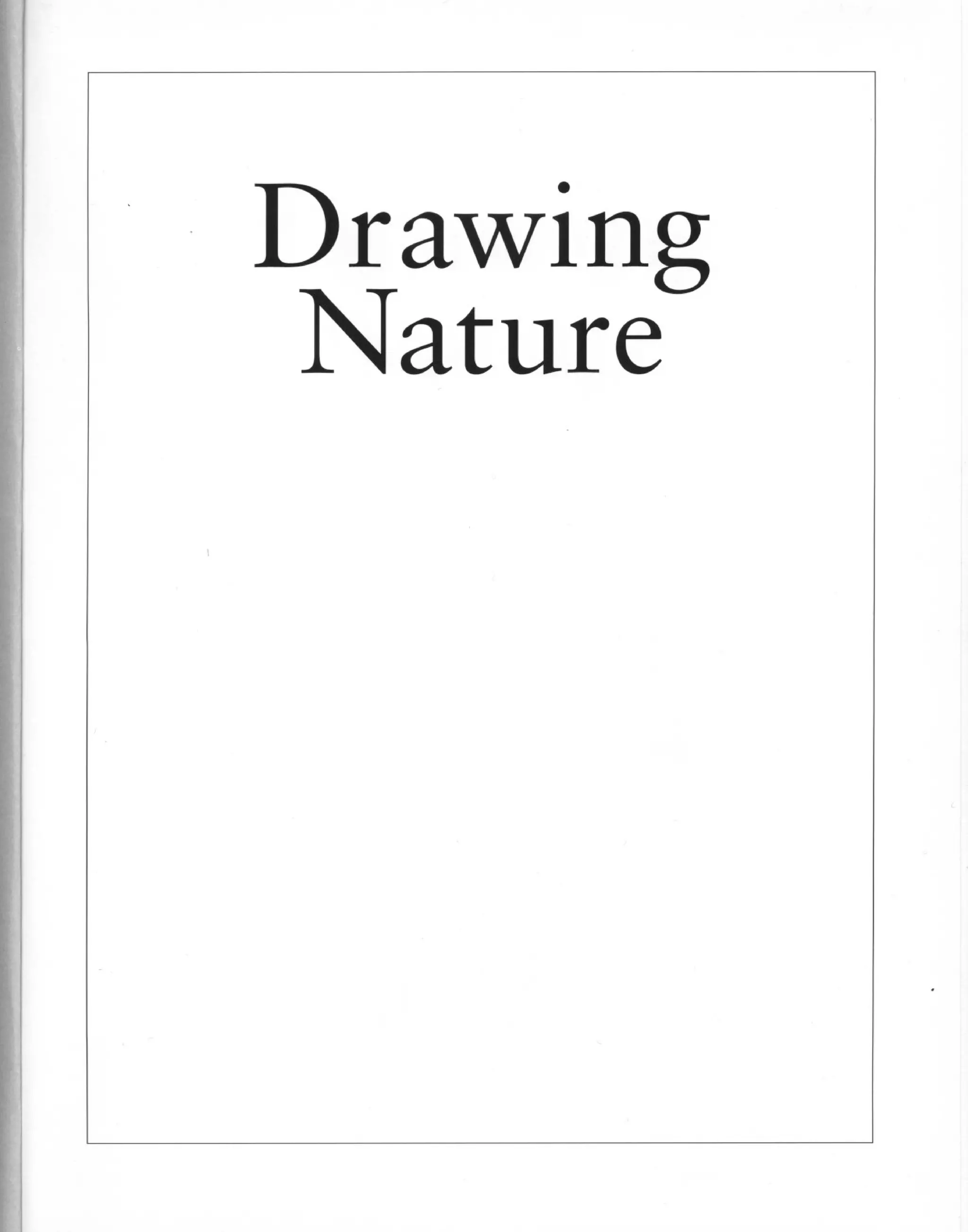 Drawing Nature | PDF