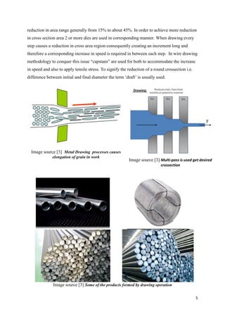 A Report on Metal Drawing Operations | PDF