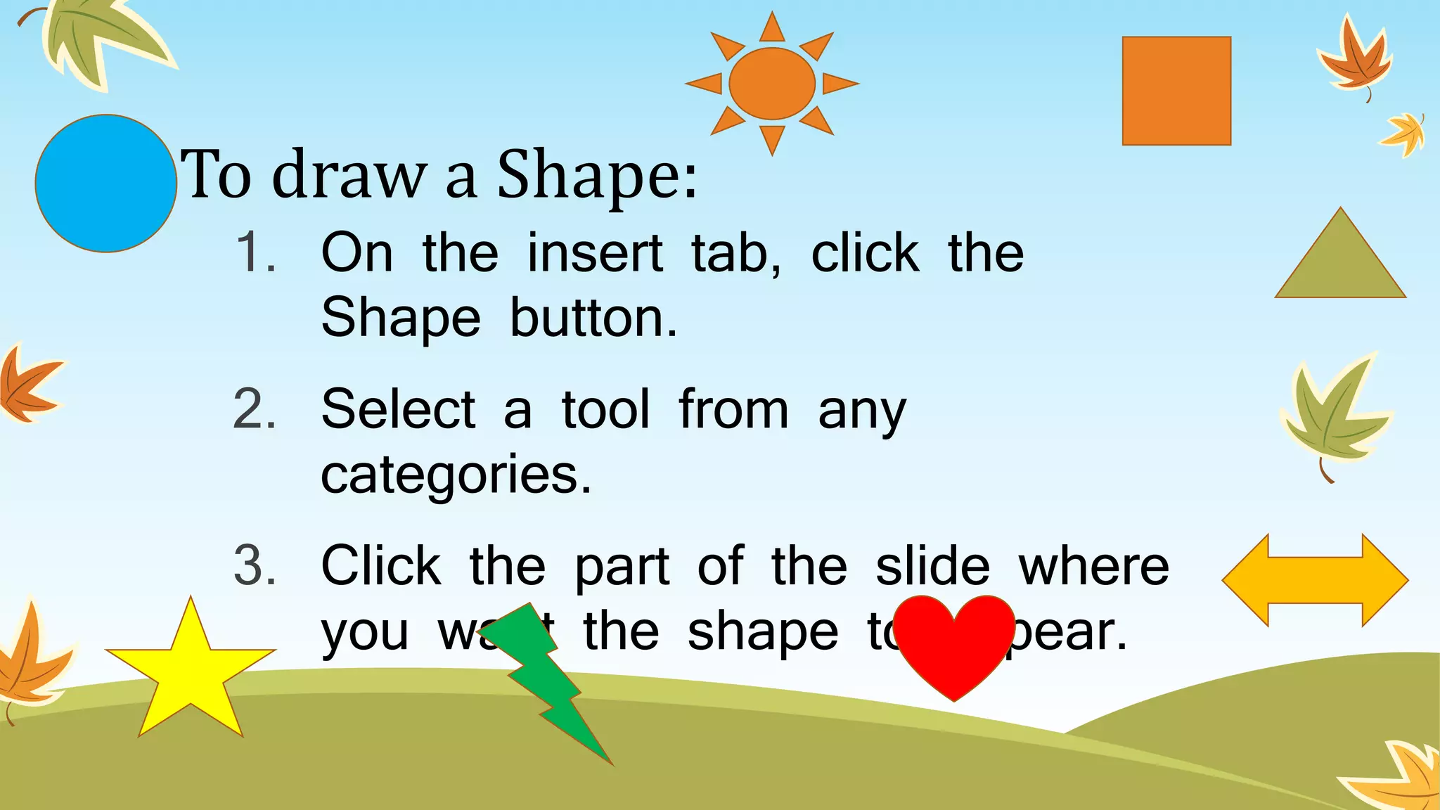 Drawing Shapes | PPTX