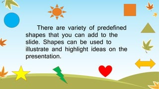 Drawing Shapes | PPTX