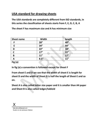 Drawing sheets | PDF