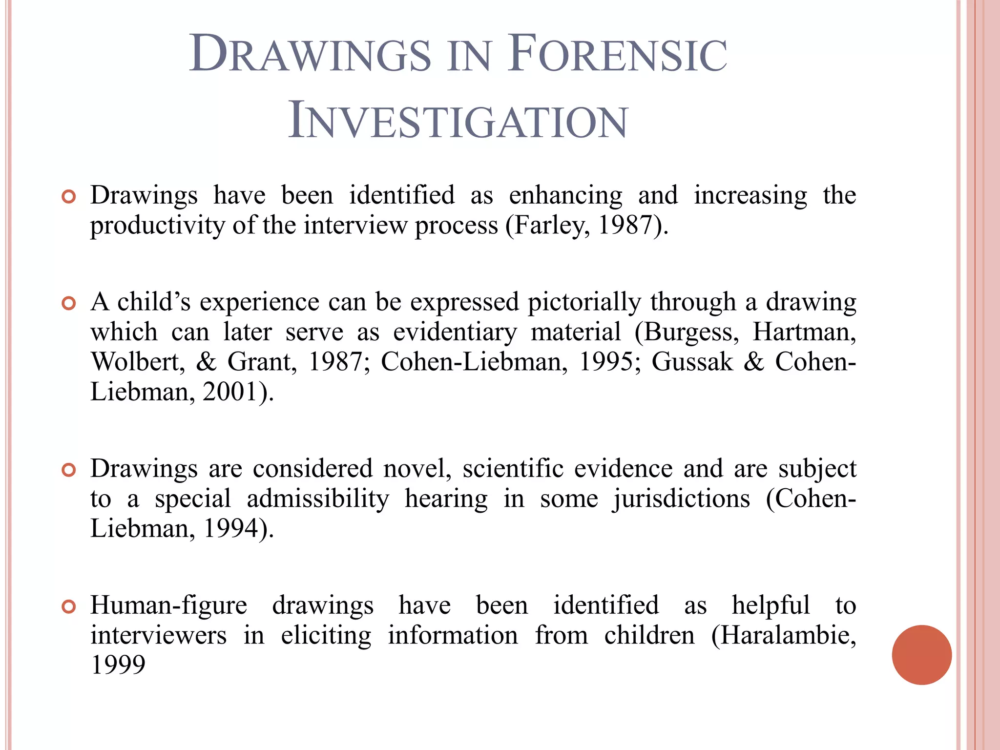 Drawings in forensic investigations of child sexual abuse | PPTX