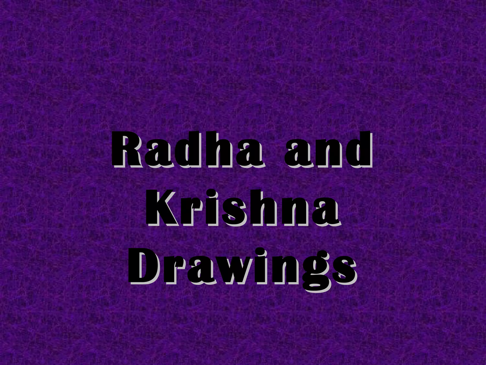 Radha and Krishna ISKCON Drawings | ODP