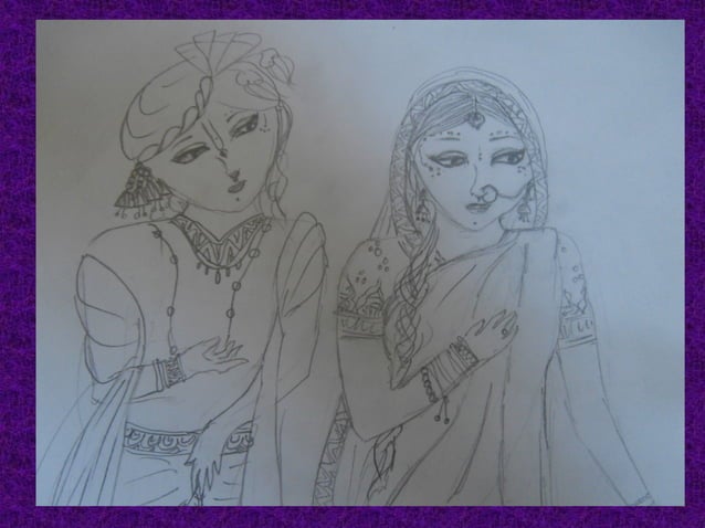 Radha and Krishna ISKCON Drawings | ODP