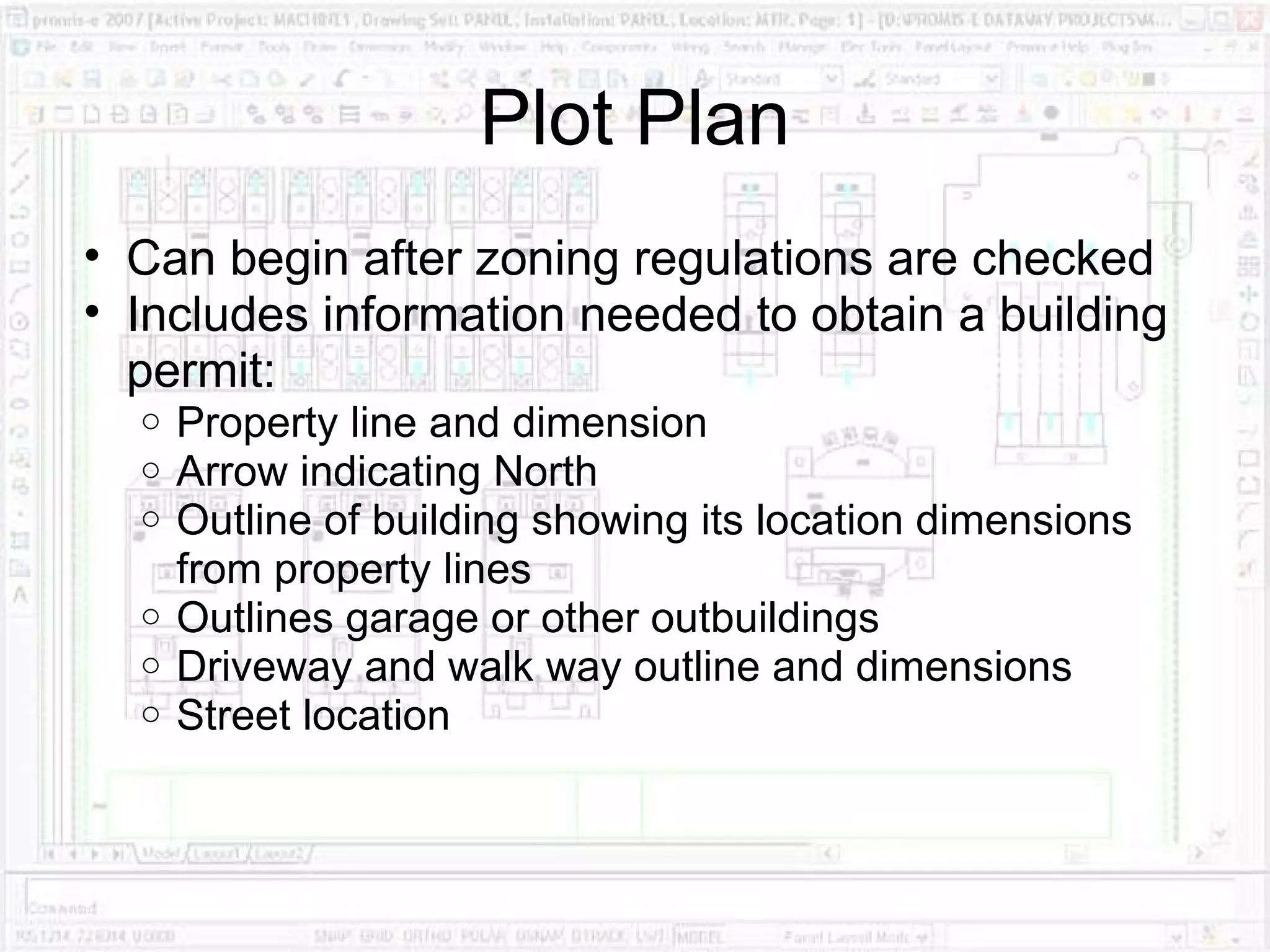Drawing the plot plan | PPT