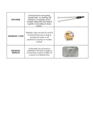 Technical Drawing Instruments And Equipment