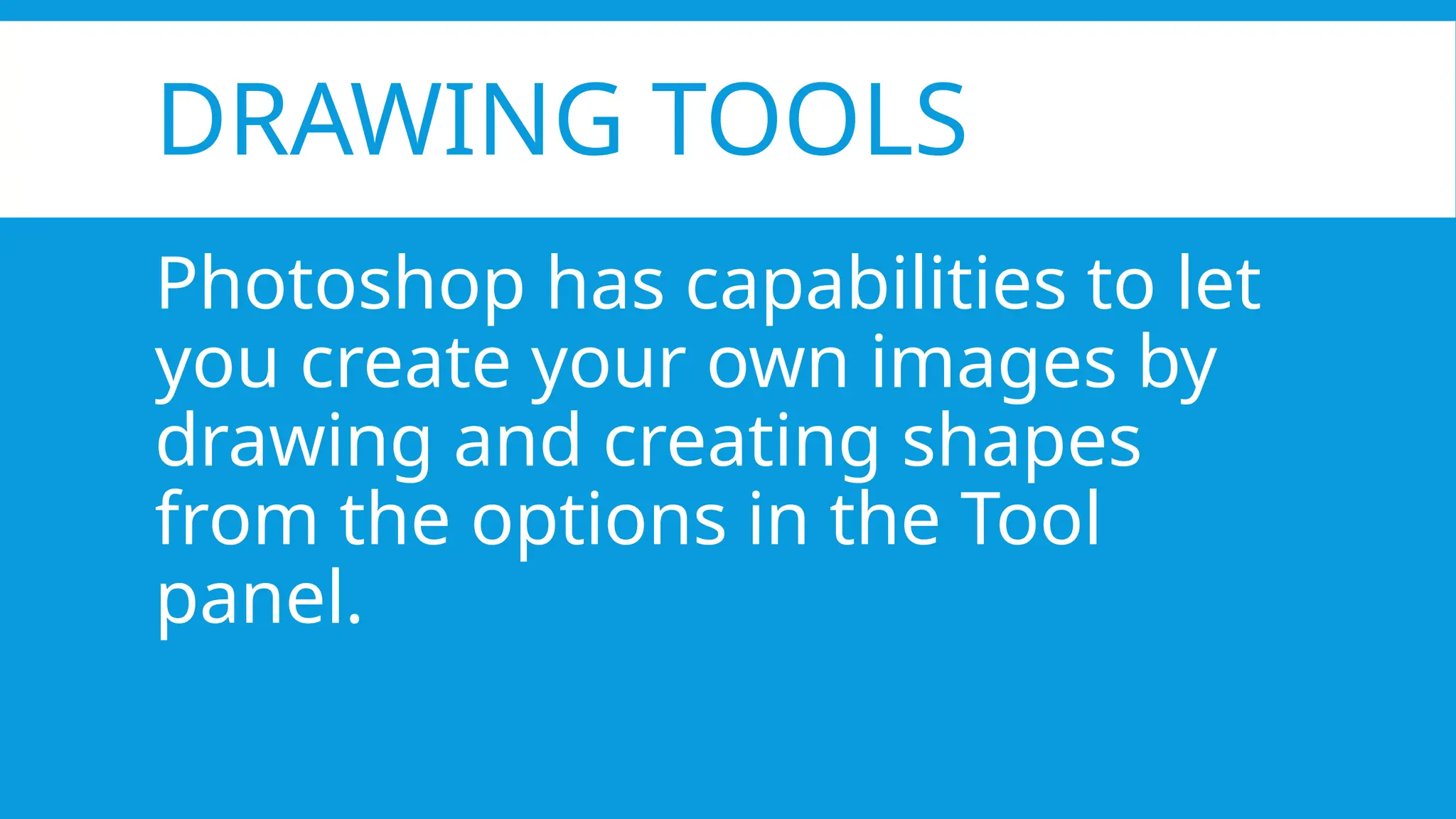 Using the Different Drawing Tools in Photoshop | PPT