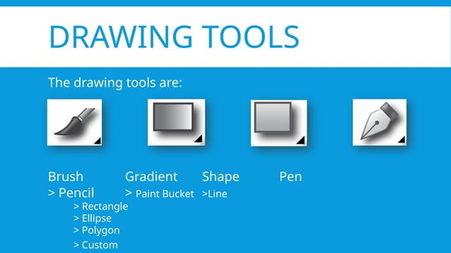 Using the Different Drawing Tools in Photoshop | PPT