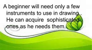 Drawing tools and materials | PPTX