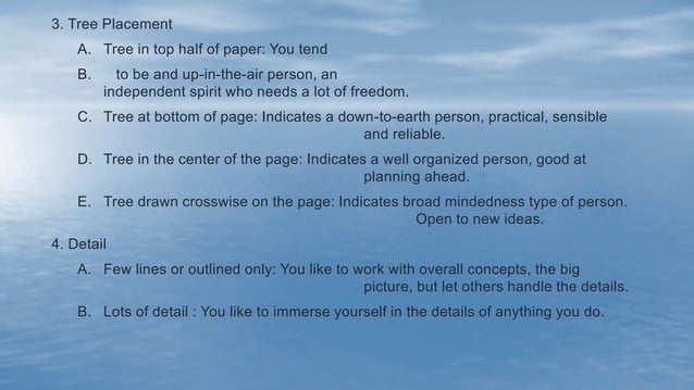 Drawing tree and people (interpersonal skills) | PPT