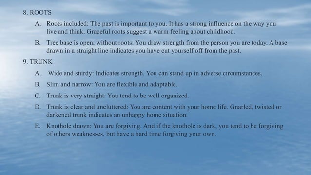 Drawing tree and people (interpersonal skills) | PPT