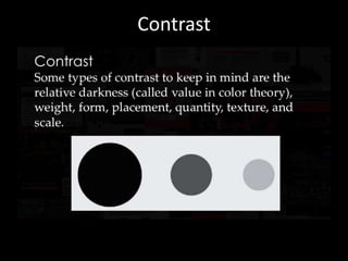 Drawing value and contrast | PPTX